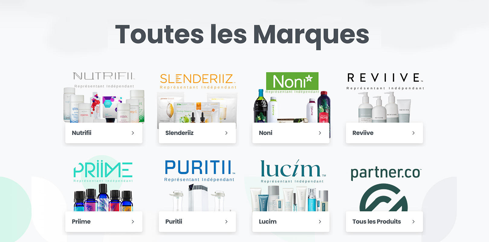Toutes les Marques des produits Partner.Co | Bien-être et Beauté au Naturel